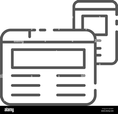 Mobile And Web Interface Development Vector Icon Stock Vector Image And Art Alamy