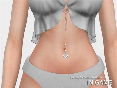 The Sims Resource Angel Belly Button Piercing