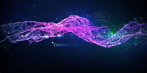 추상 및 과학 기술 배경 네트워크 파티클 일러스트레이션 3d 그리드 표면 0명에 대한 스톡 벡터 아트 및 기타 이미지 0명 3차원 형태 가리기 Istock