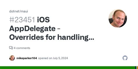 Ios Appdelegate Overrides For Handling Remote Notifications Not Available · Issue 23451