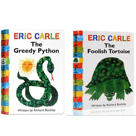 Authentic Eric Carle The Greedy Python The Foolish Tortoise Board