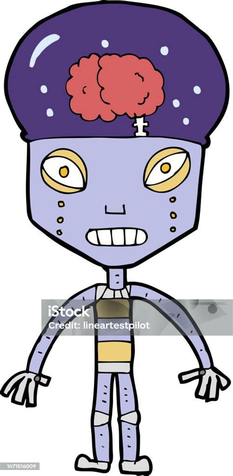 Cartoon Weird Robot Stock Illustration Download Image Now Art Bizarre Cartoon Istock