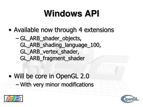 Ppt An Introduction To The Opengl Shading Language Powerpoint