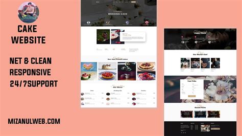 Complete Cake Website Using Html Css Bootstrap Javascript Jquery