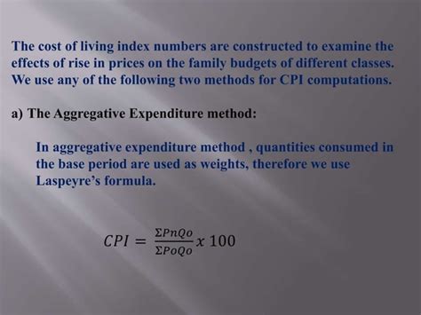 Consumer Price Index Number Ppt