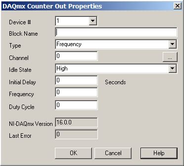 NI DAQmx Counter Out