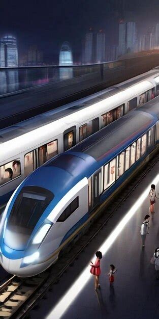 Illustrate Chinas Vast Railway Lines Network Premium Ai Generated Image