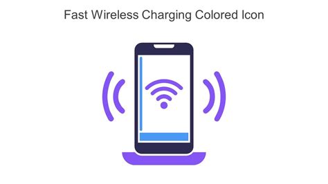 Fast Wireless Charging Colored Icon In Powerpoint Pptx Png And Editable Eps Format