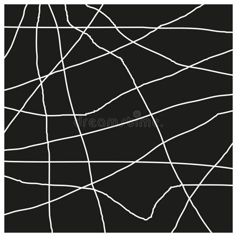 Abstract Line Pattern White Lines On Black Background Vector Design