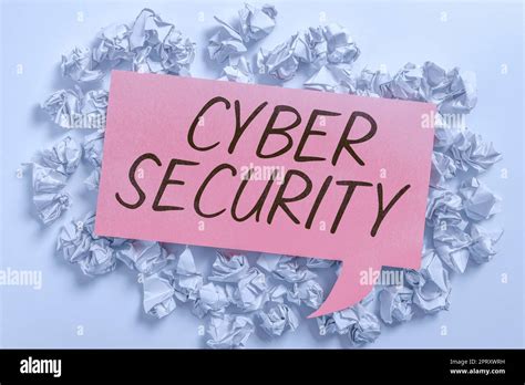 Conceptual Caption Cyber Security Word For Protect A Computer System
