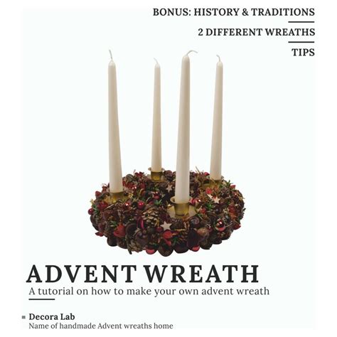DIY Rustic Advent Wreath Tutorial Wreath Tutorial Christmas Wreath Tutorial How To Make