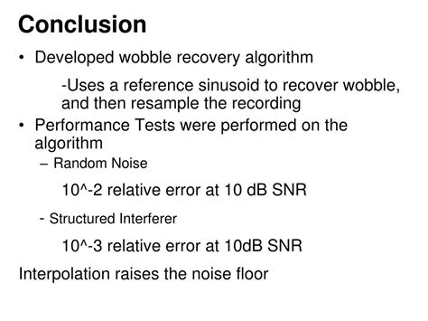 Ppt Introduction Recovery Algorithm Mathematical Model Performance