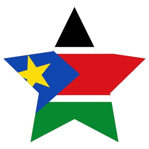 Premium Vector South Sudan Flag Flag Of South Sudan Design Shape