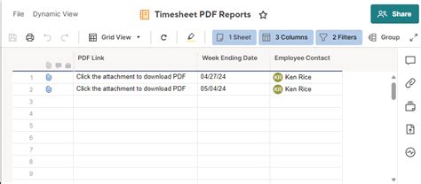 Show Row Attachment Download Link On Dashboard Smartsheet Community