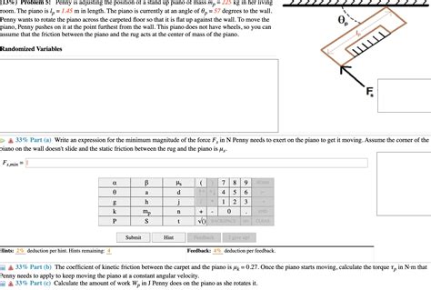 Solved 13 Problem 5 Penny Is Adjusting The Position Of Solved 13 Problem 5 Penny Is Adjusting The Position Of