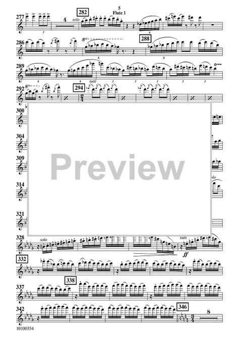 The Firebird Suite For Symphonic Band Flute 1 Sheet Music For