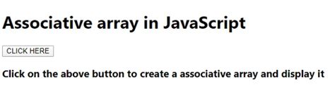 What Are Associative Arrays In Javascript