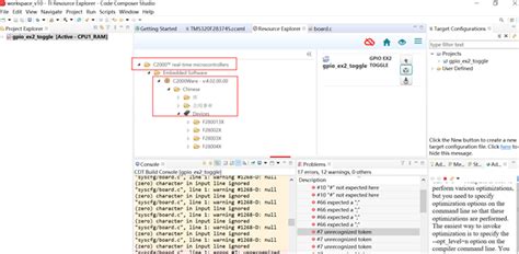 Tms320f28374s 调用c2000ware中的demo进行编译出现一下错误： Gmake Build 368994879