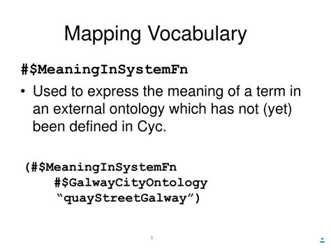 Ppt Ontology Mapping With Cyc Powerpoint Presentation Free Download