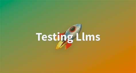 Testing Llms A Hugging Face Space By Khan719