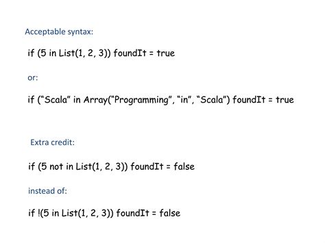Implementing In Operator In Scala Ppt