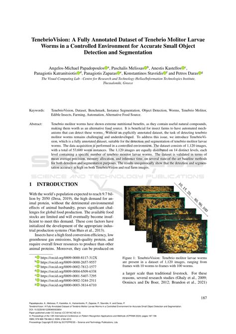 Pdf Tenebriovision A Fully Annotated Dataset Of Tenebrio Molitor