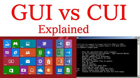 GUI Vs CUI Graphical User Interface And Character User Interface YouTube