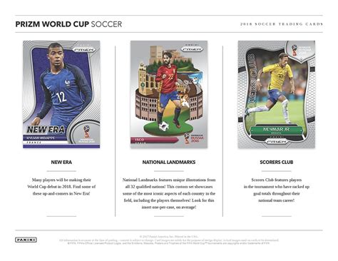 2018 Panini Prizm World Cup Soccer Hobby Box Breakaway Sports Cards