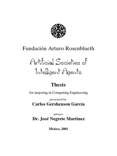 Artificial Societies Of Intelligent Agents Virtual Experiments Of
