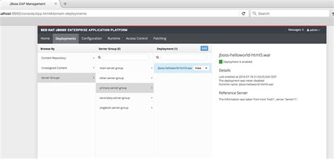 JBoss EAP Domain Deployments Part Domain Deployments Through The EAP Management