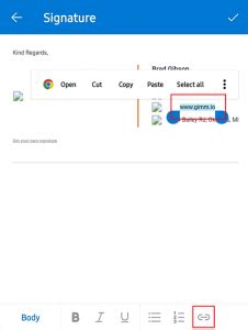 How To Add A Hyperlink To Your Outlook Email Signature Gimmio