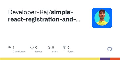 Github Developer Raj Simple React Registration And Login Form