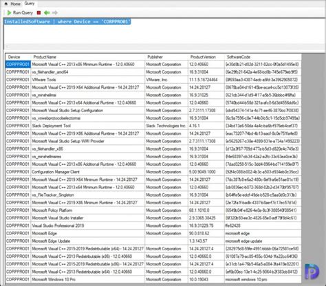 Find Installed Software Using Sccm Cmpivot