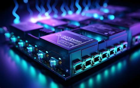 Premium Ai Image Internet Network Switch With Plugged Illustration