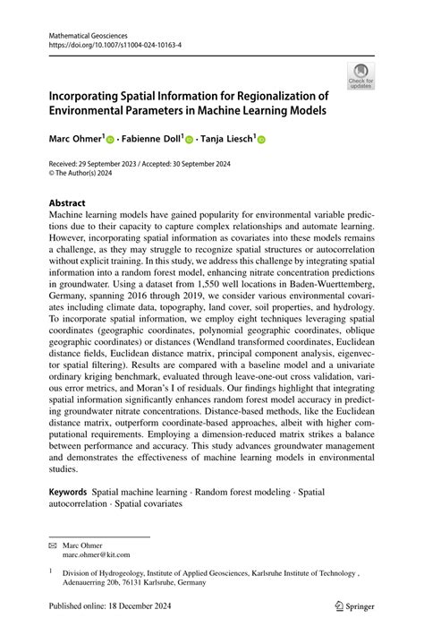 Pdf Incorporating Spatial Information For Regionalization Of
