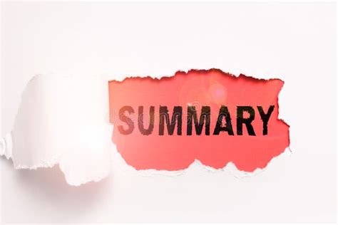 conceptual display summary concept meaning brief statement abstract