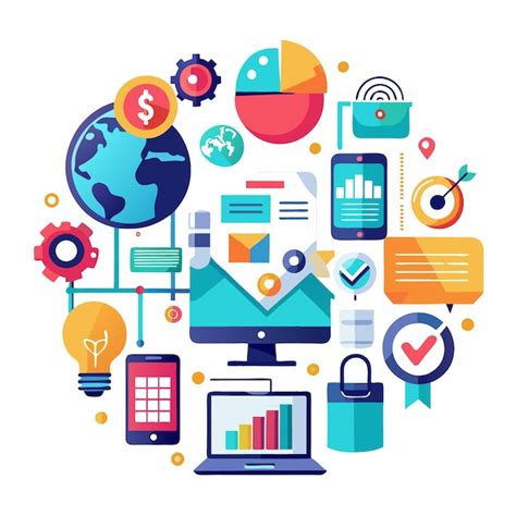 Colorful Business Data Analysis Illustration Premium Ai Generated Vector