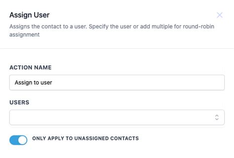 Workflow Action Assign User Marketingplex Support Library