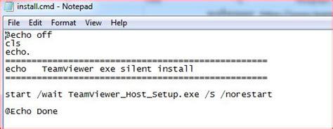 teamviewer silent install uninstall msi and exe version host version
