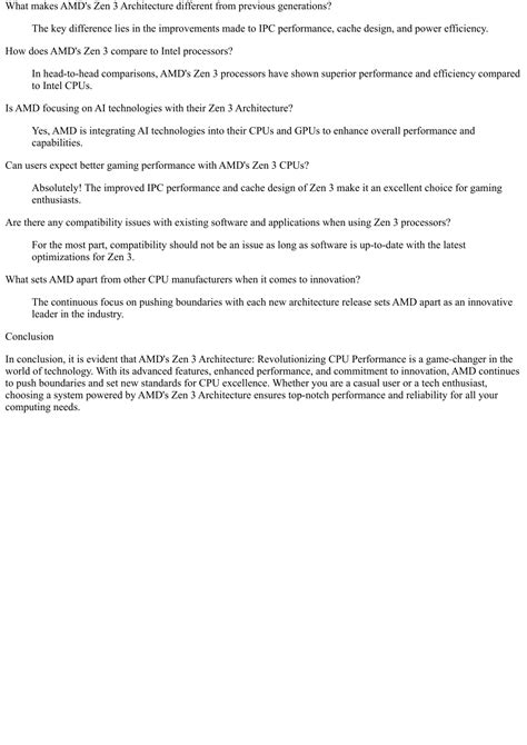 PPT AMD S Zen 3 Architecture Revolutionizing CPU Performance PowerPoint Presentation ID