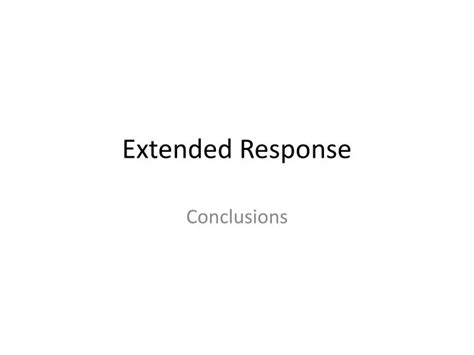PPT Extended Response PowerPoint Presentation Free Download ID 2769272