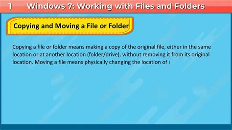 Copying And Moving A File Or Folder Youtube