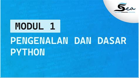 Materi Modul 1 Pengenalan Dan Dasar Python Praktikum Pemrograman Berbasis Objek Youtube