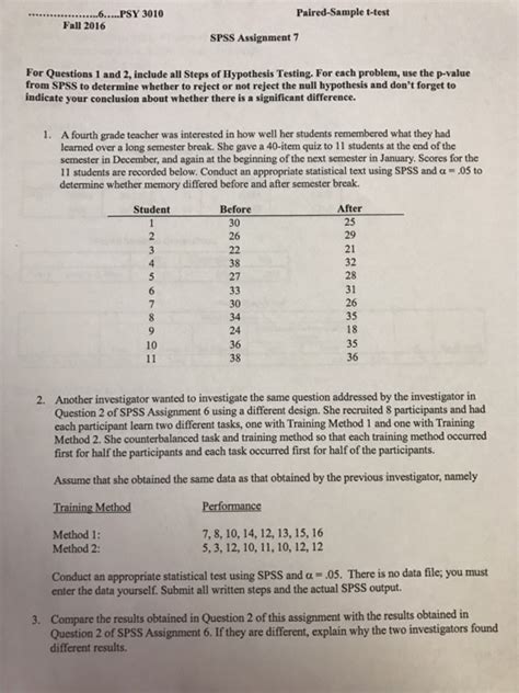 solved i ve done the spss output for the following questions