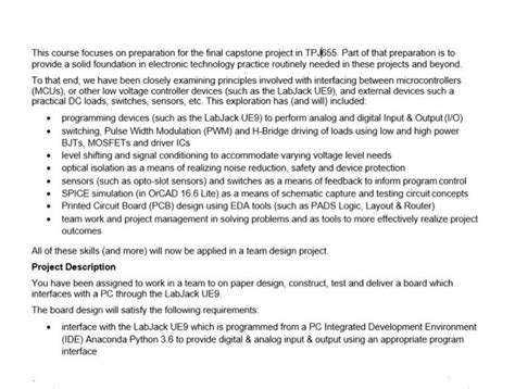 Solved How To Code On Python Use Labjack To Make The Motor