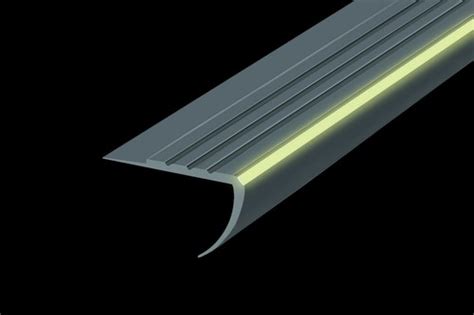 Stair Nosing Rubber 118m Anti Slip Step Edge Trim 40x40mm Tread