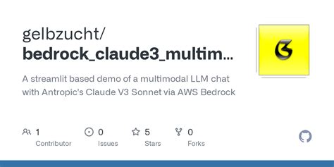 github gelbzucht bedrock claude3 multimodal streamlit a streamlit based demo of a multimodal
