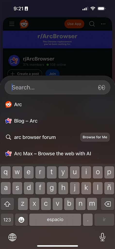 Hide History On Search Bar R Arcbrowser