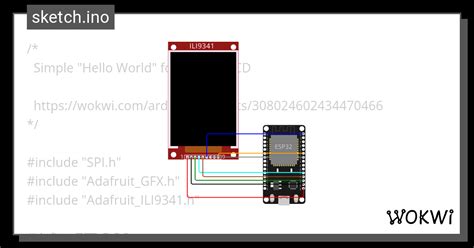 TFT Esp Wokwi ESP STM Arduino Simulator