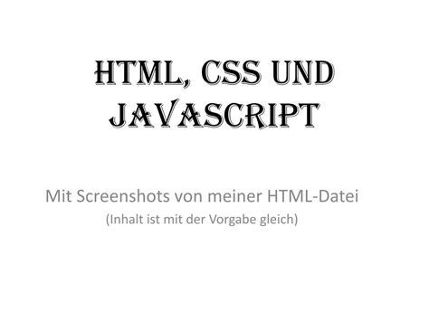 Ppt Html Css Und Javascript Powerpoint Presentation Free Download